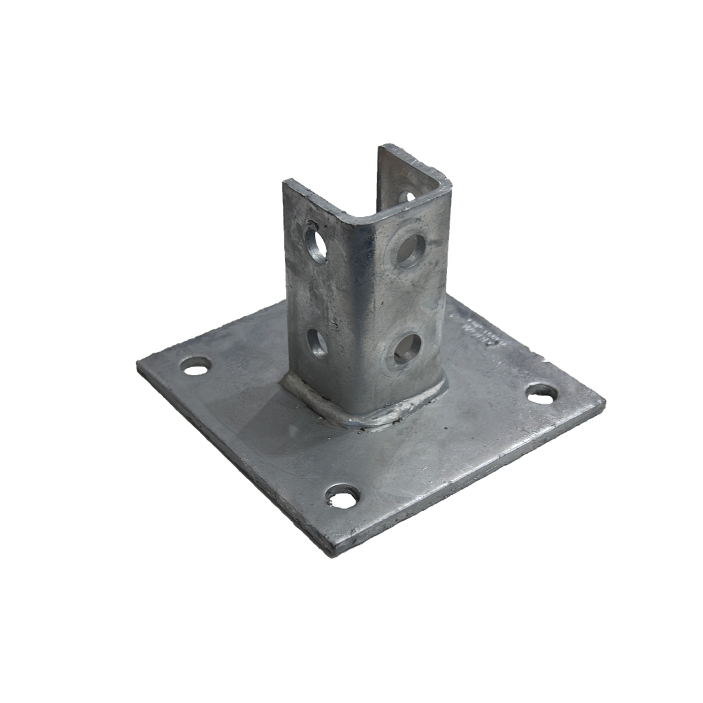 Base Plate 150mm x 150mm x 100mm HDG | PowAGroup Global Pty Ltd