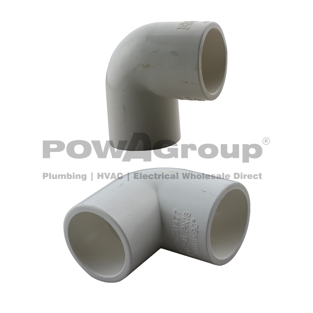 Pressure PVC 20mm Elbow 90 Degree | Powagroup