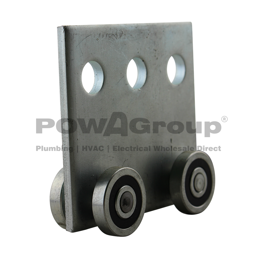 Strut Trolley 4 Wheel Assembly for 40mm x 40mm Strut with 3 Hole Plate ...